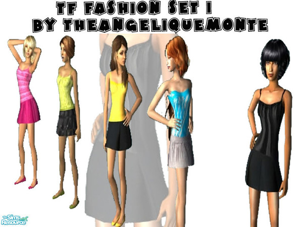 The Sims Resource - TF Fashion Set 1