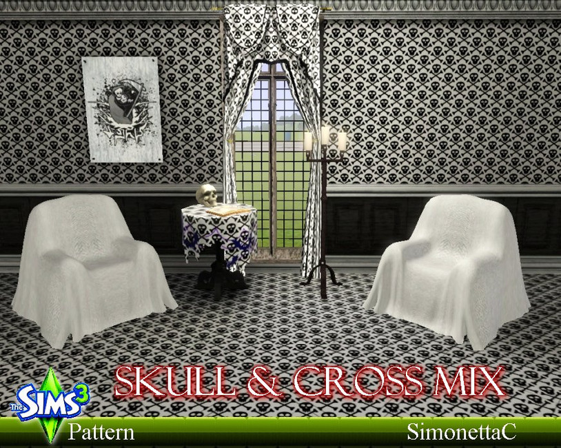 The Sims Resource - Skull and Cross mix