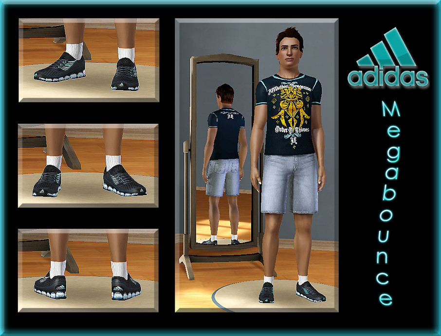 The Sims Resource | Adidas Megabounce Running Sneakers