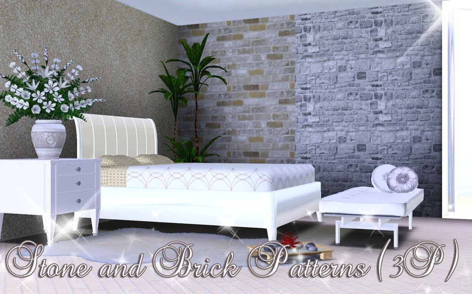 The Sims Resource - Stone and Brick Patterns (3Patterns)