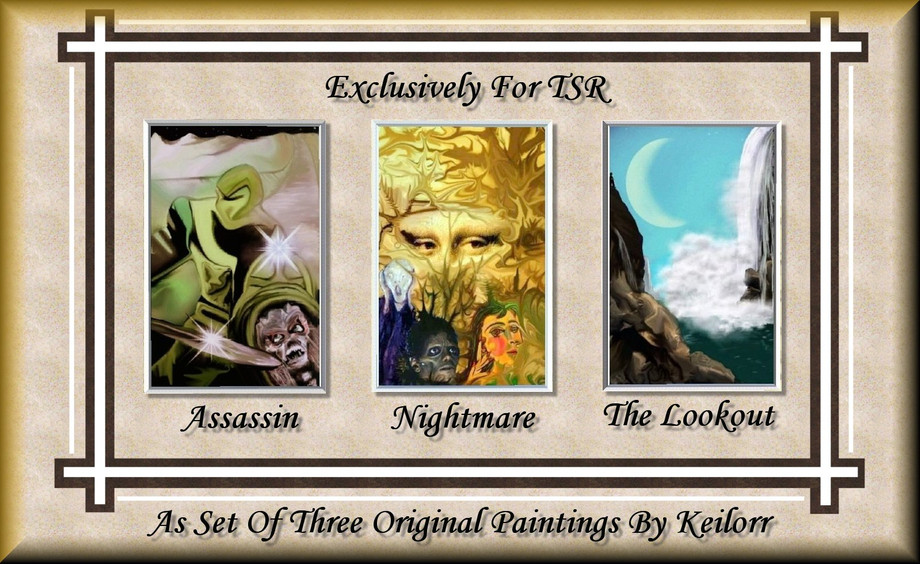 The Sims Resource - Set Of Three Original Artworks