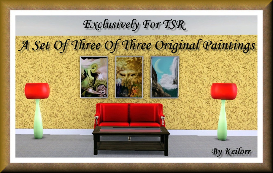 The Sims Resource - Set Of Three Original Artworks
