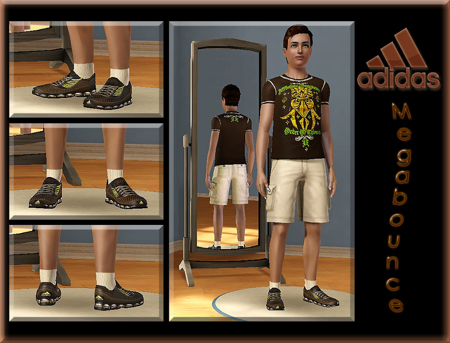 The Sims Resource | Adidas Megabounce Running Sneakers-Teen