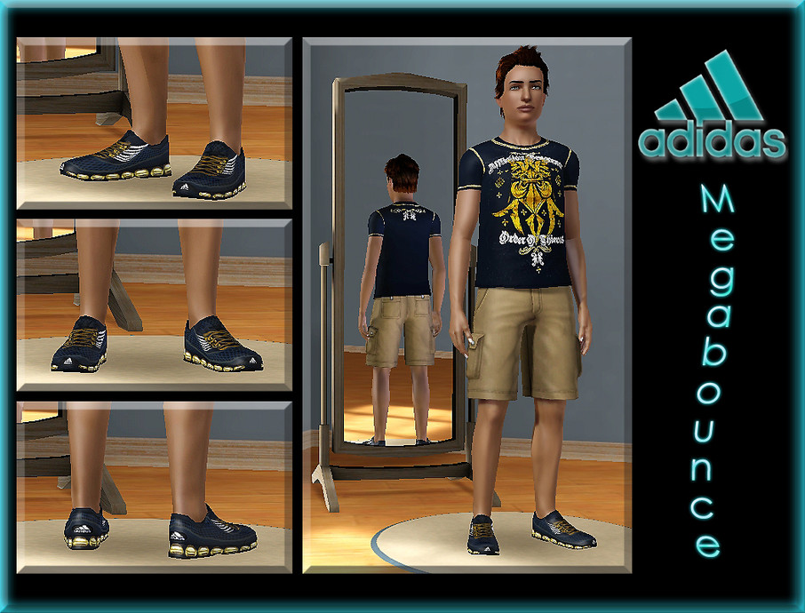 The Sims Resource | Adidas Megabounce Running Sneakers-Teen