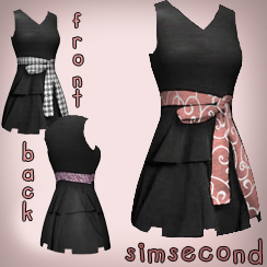 The Sims Resource | Dress with belt