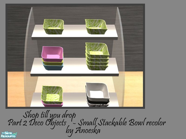 The Sims Resource | Shop part 2 - Small stackable bowl