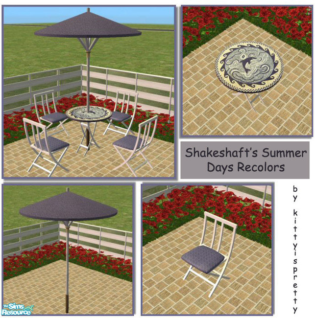 The Sims Resource - Shakeshaft's Summer Patio Recolors