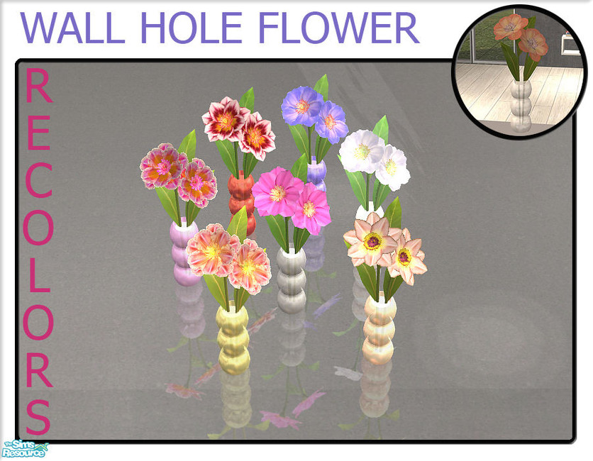 The Sims Resource - Wall Hole Flower