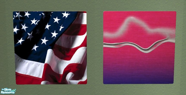 The Sims Resource | American Flag Wallhanging