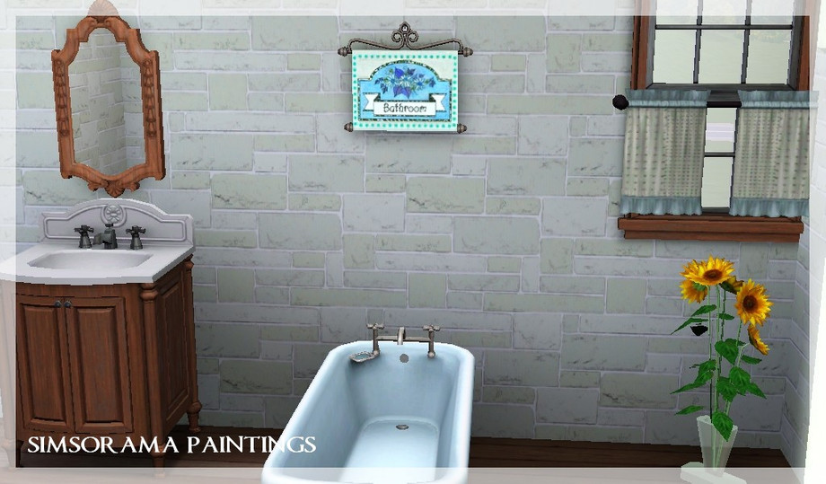 The Sims Resource - simsorama - bathroomsign