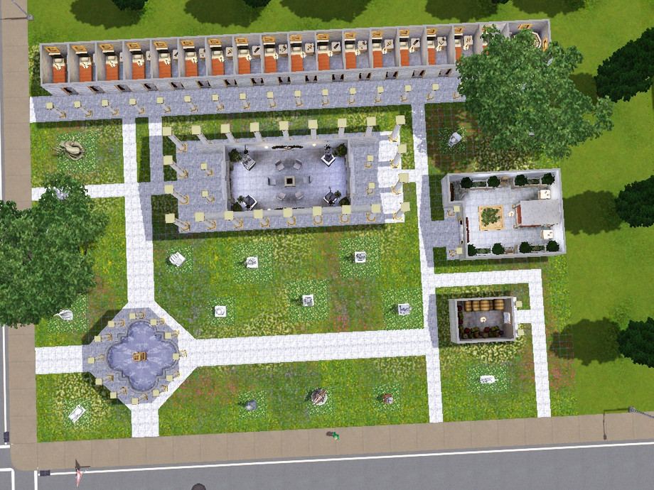 The Sims Resource | Temple of Asklepios (Ancient Greek Hospital)
