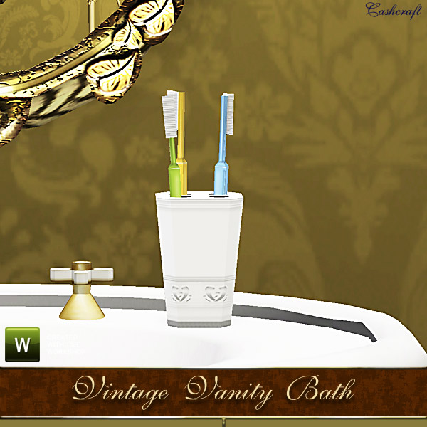 The Sims Resource | Vintage Vanity Toothbrushes