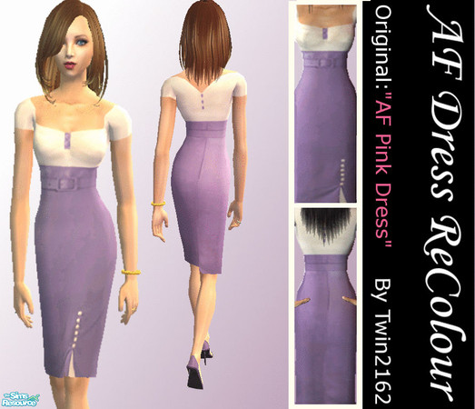 The Sims Resource - AF Dress ReColour