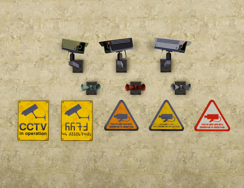 Cyclonesue's CCTV Alarms and Signs