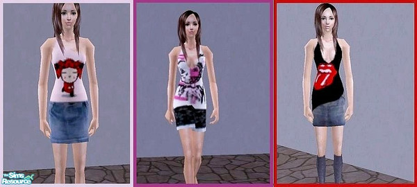 The Sims Resource | Pink, Violet and Red.