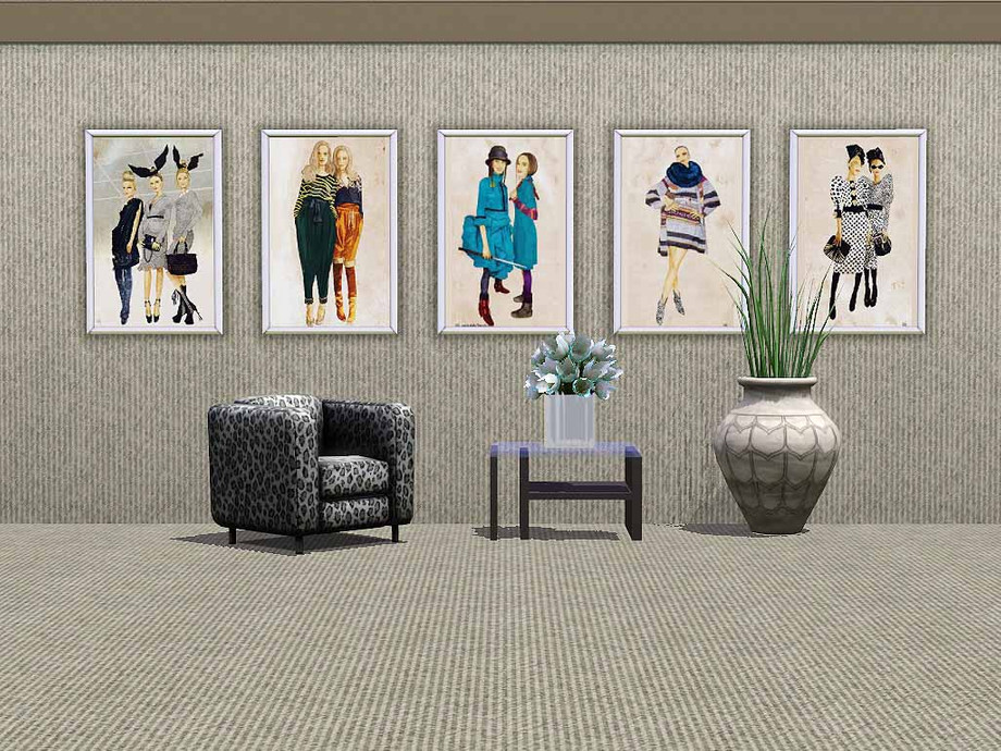 The Sims Resource | Fashion Paintings