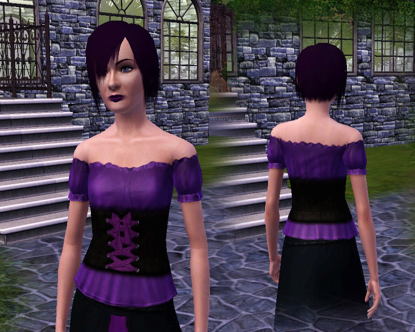 The Sims Resource - Gothic Top