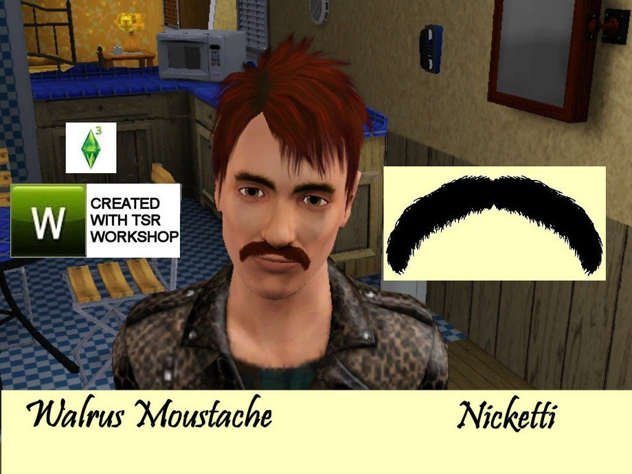 The Sims Resource | Walrus Moustache