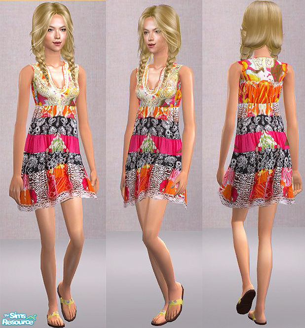 The Sims Resource | openhouse TF Summer Wear - Openhouse Tfsummerflowers