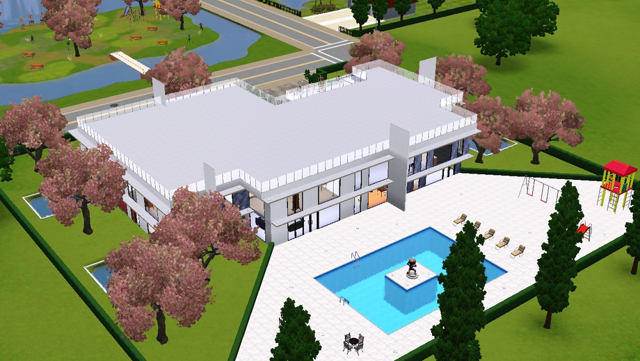 The Sims Resource | Modern Home for big families