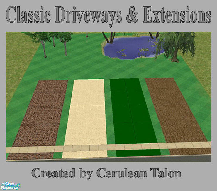 The Sims Resource - Classic Driveways & Extensions