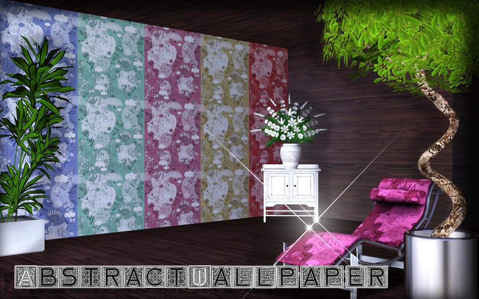 The Sims Resource - Abstract Wallpaper