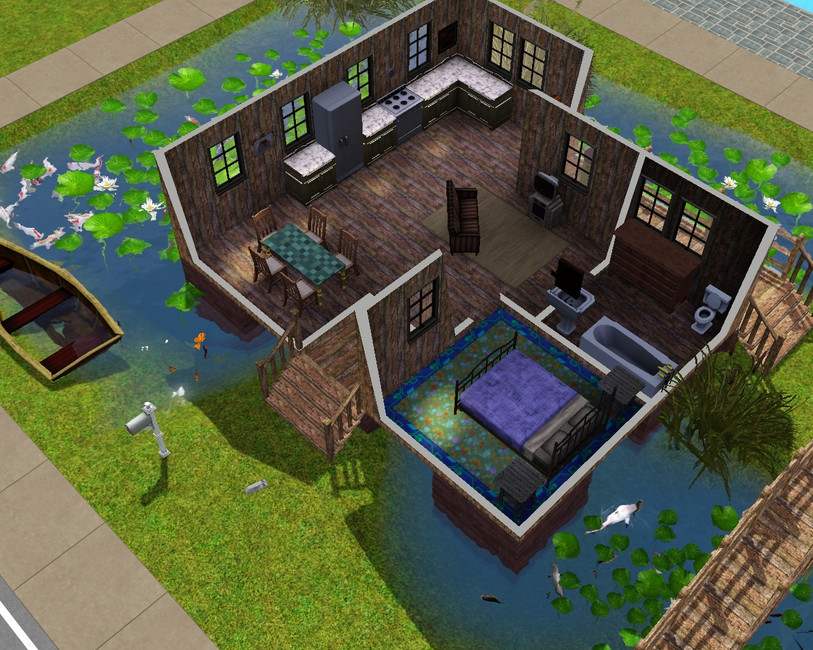 The Sims Resource - Fishing Shack Starter Home