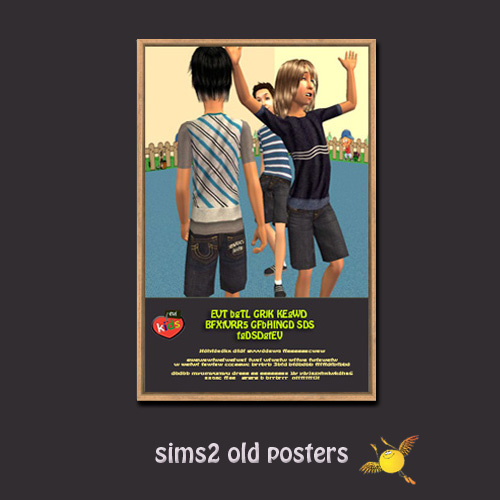 The Sims Resource - sims2 old posters for sims3 d