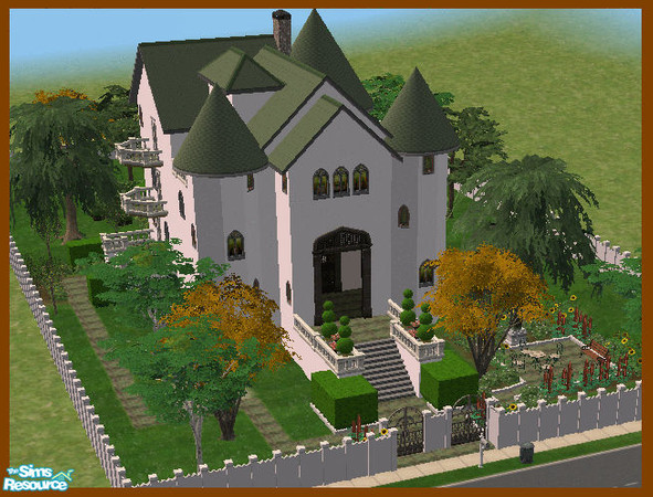The Sims Resource - Green church house