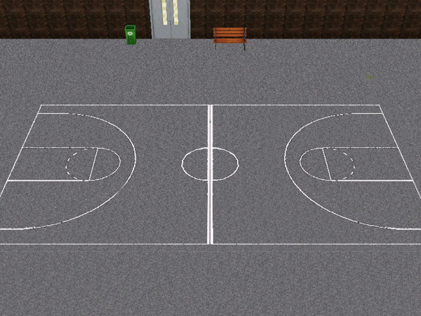 The Sims Resource - Asphalt Basketball Left Court