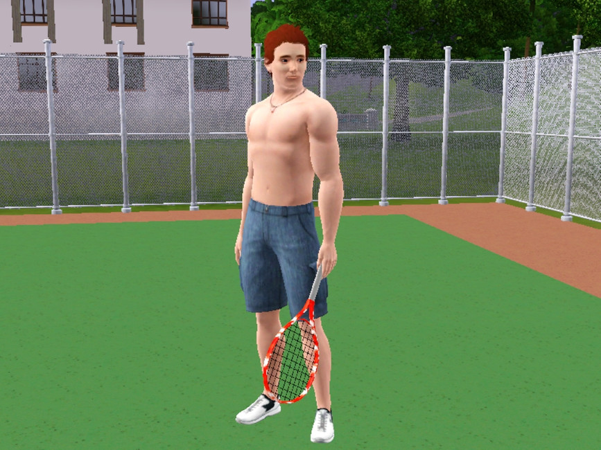 The Sims Resource - Tennis Racket for Men