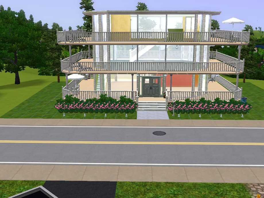 The Sims Resource - 3 story contemporary