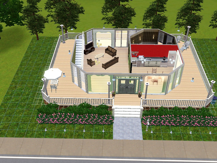 The Sims Resource | 3 story contemporary