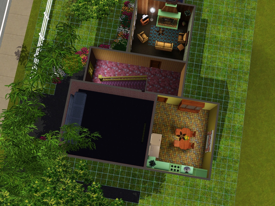 The Sims Resource | Retro Houses Collection - 1264 Mosonic Drive