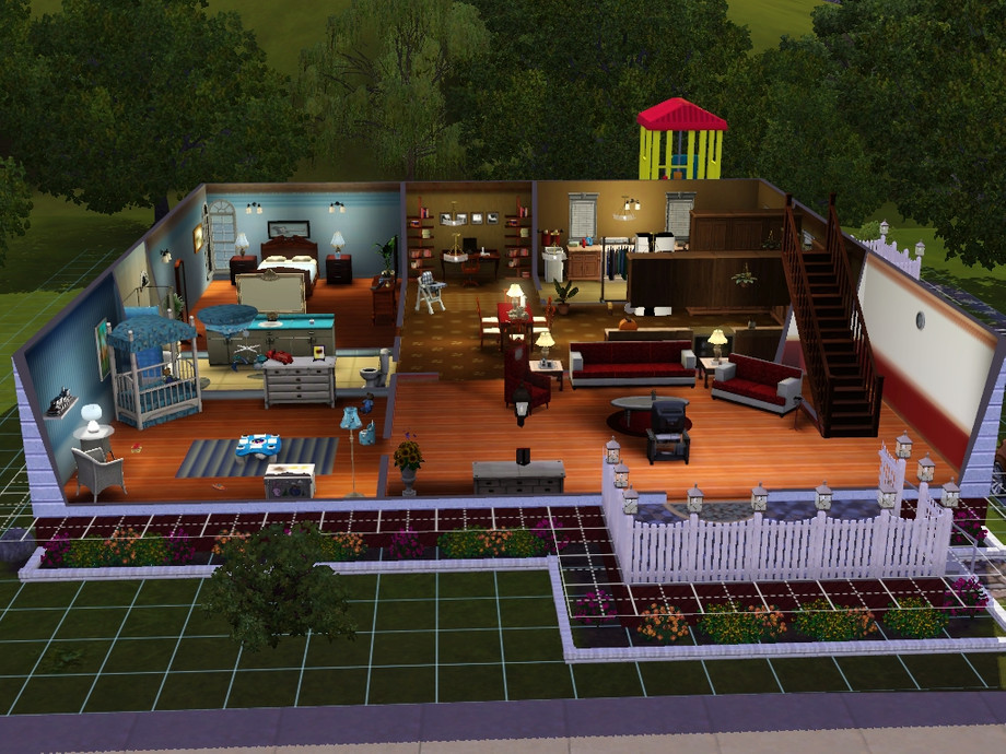 The Sims Resource | Loft house3BR teen loft