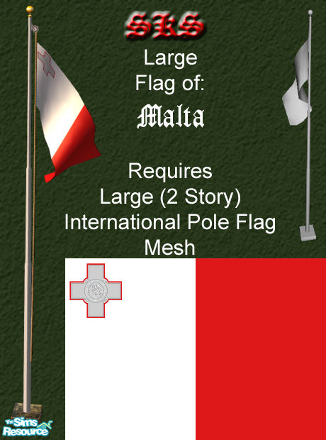 The Sims Resource - Large Flag - Malta