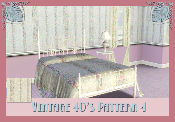 The Sims Resource | Vintage 40's Pattern 4