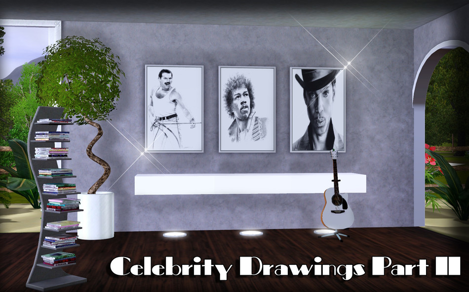 The Sims Resource - Celebrity Drawings Part II (Musicians)
