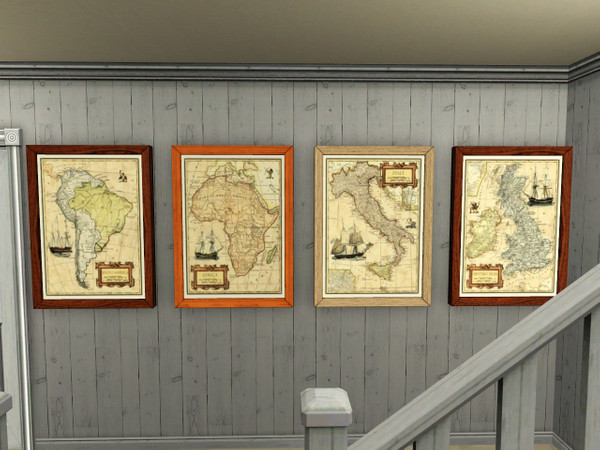 The Sims Resource | Antique Maps