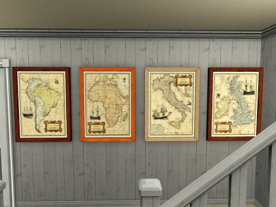 The Sims Resource | Antique Maps