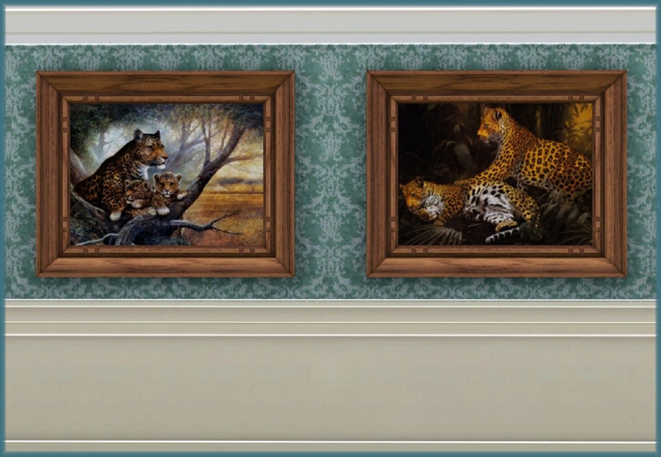 The Sims Resource - MZ_Leopards Painting