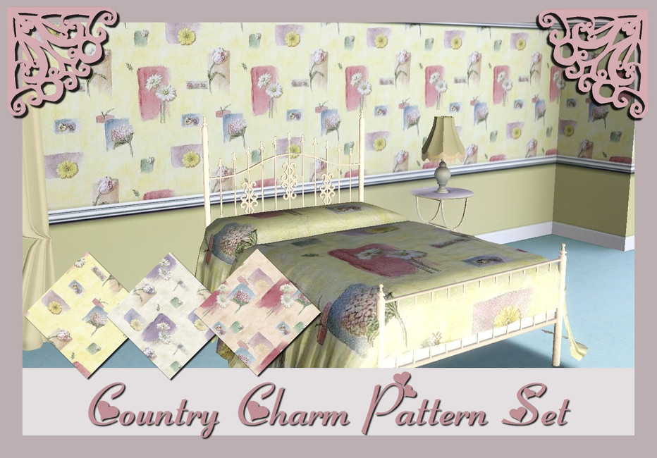 The Sims Resource - Country Charm Pattern Set