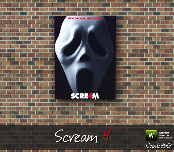 The Sims Resource | Scre4m Poster