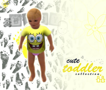 The Sims Resource | Spongebob! -cute toddler collection.