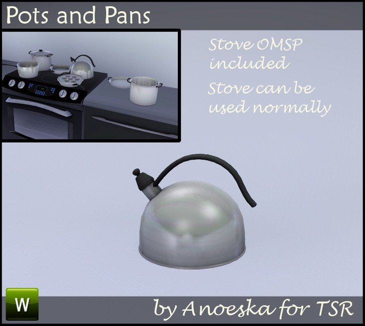 The Sims Resource - Pots and Pans Kettle