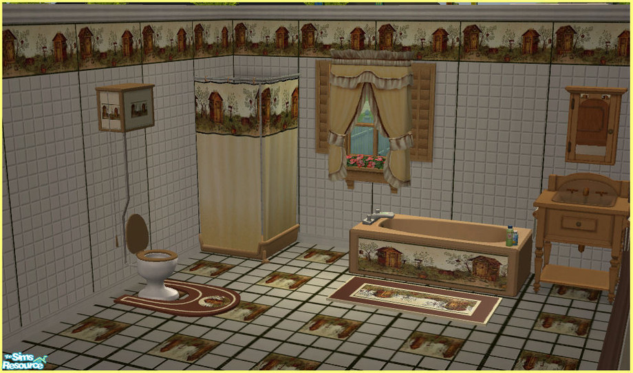 The Sims Resource | Season's Outhouse Bathroom