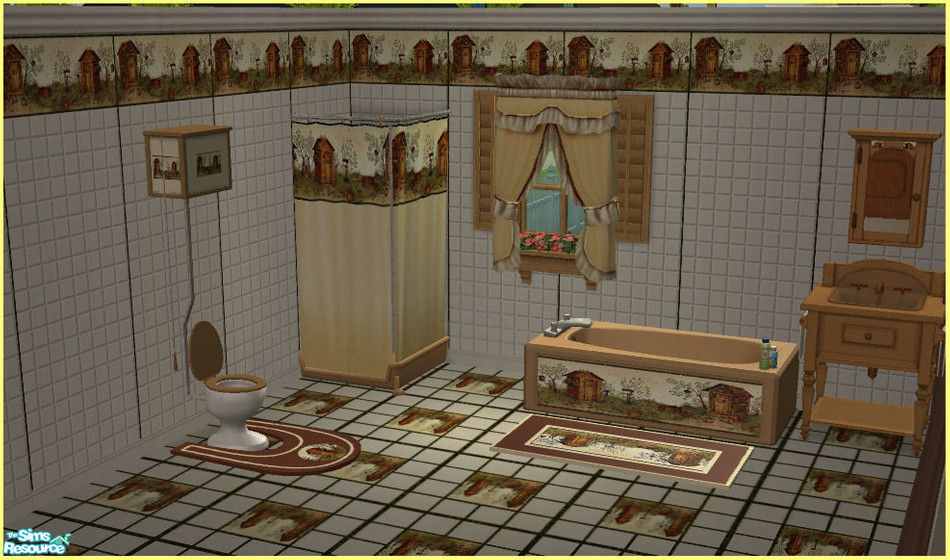 The Sims Resource - Season's Outhouse Bathroom
