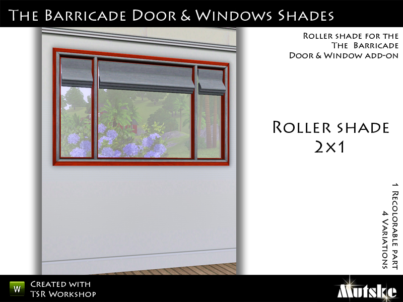 The Sims Resource - The Barricade Roller Shade