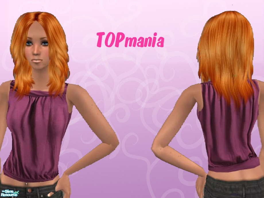 The Sims Resource - Topmania part 1 - Cowl neck top