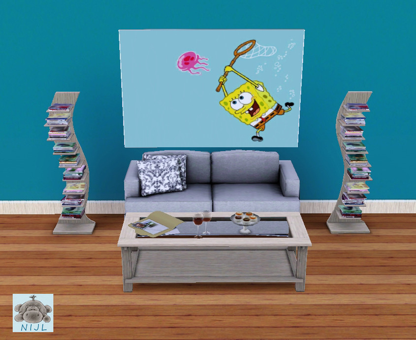 The Sims Resource | painting cartoon 2 (spongebob)